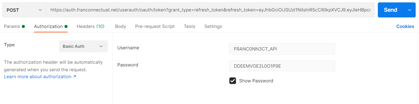FranConnect API